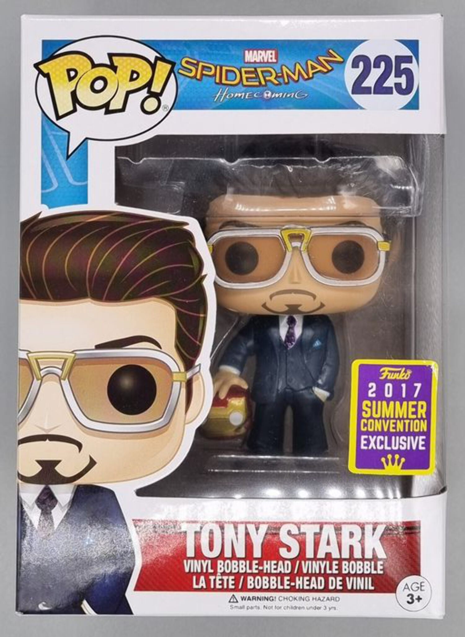 225 Tony Stark (Holding Helmet) Marvel Spider-Man Homecomin Funko POP ...