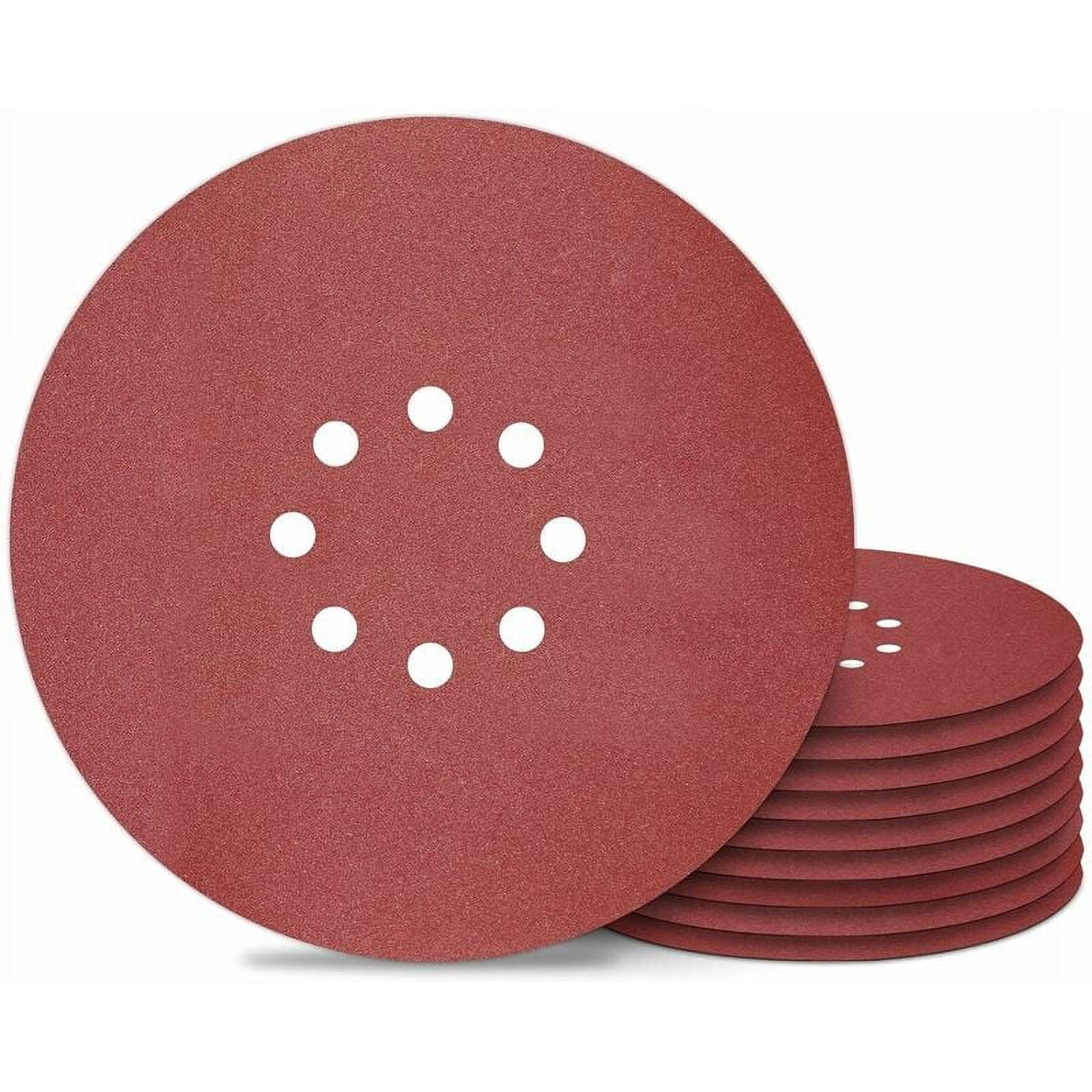 225 mm sanding disc with 8 holes and 180 grit, used for 20 pieces of ...