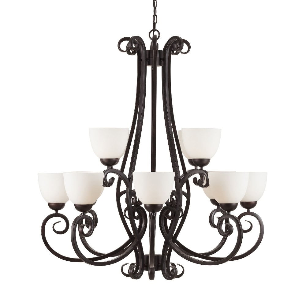 Forte Lighting 2250-12 Sutter 12 Light 38" Wide Chandelier - Bronze ...