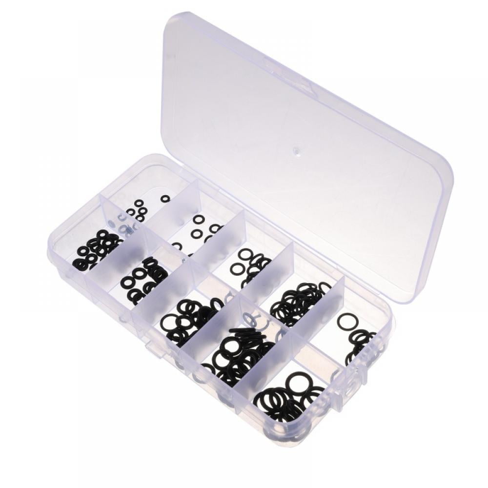 225PCS Rubber O Ring Assortment Kits 10 Sizes Sealing Gasket Washers ...