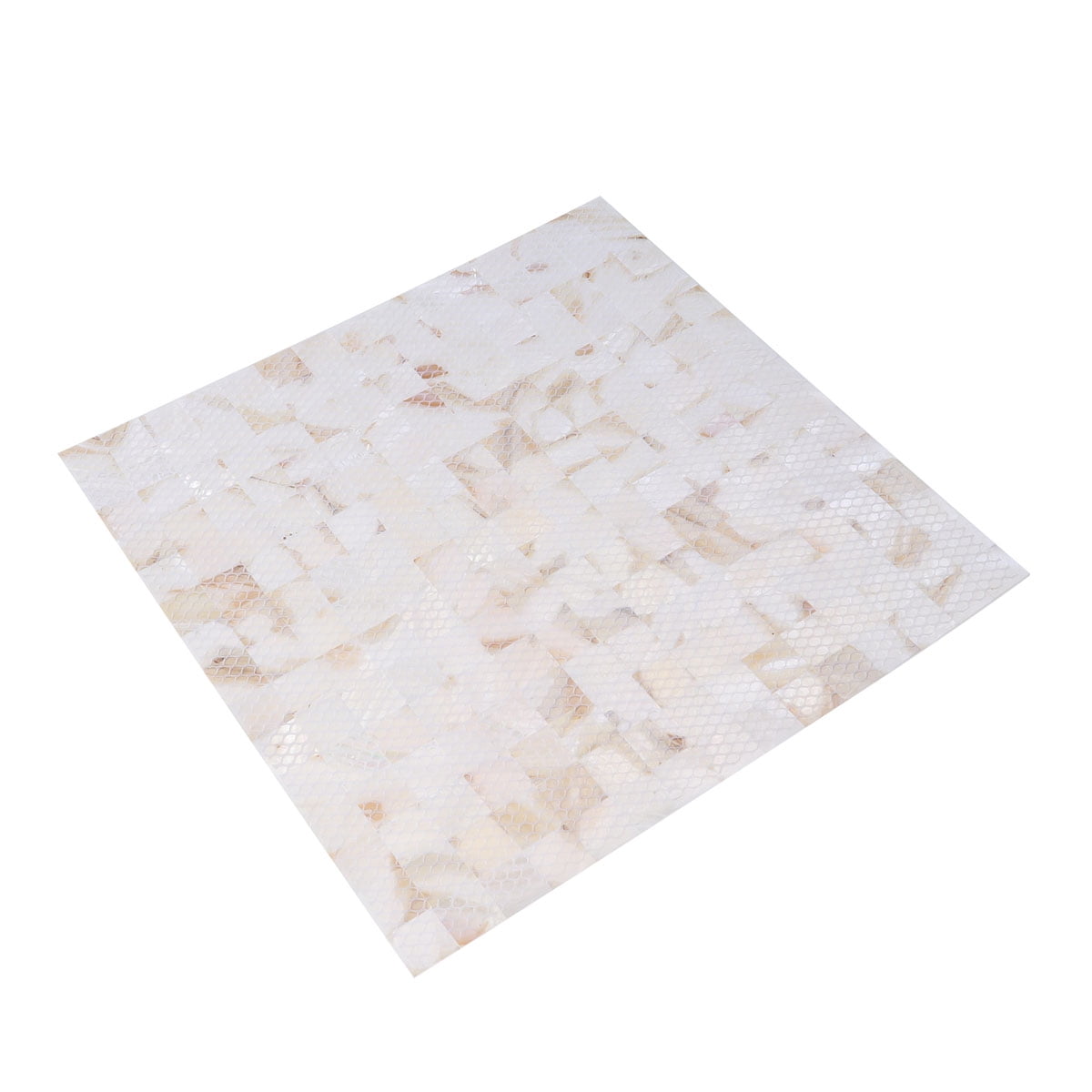 STRANDCHIC Waterproof Heat Resistant White Shell Ceramic Tile 225Pcs ...