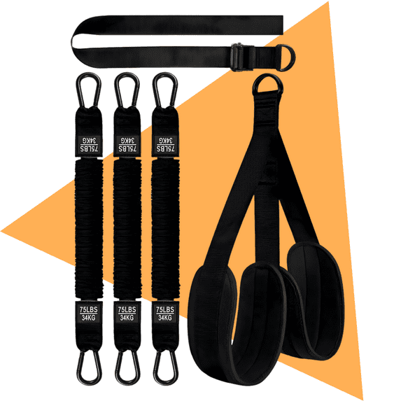 225lbs Heavy Duty Pull Up Assist Band （Black）- Height Adjustable ...