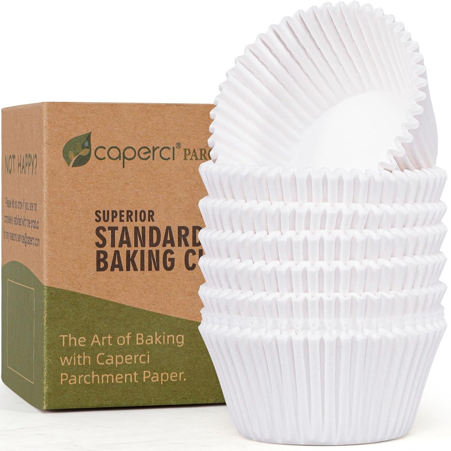 225pcs White Parchment Cupcake Liners - Standard Muffin Liners Baking ...