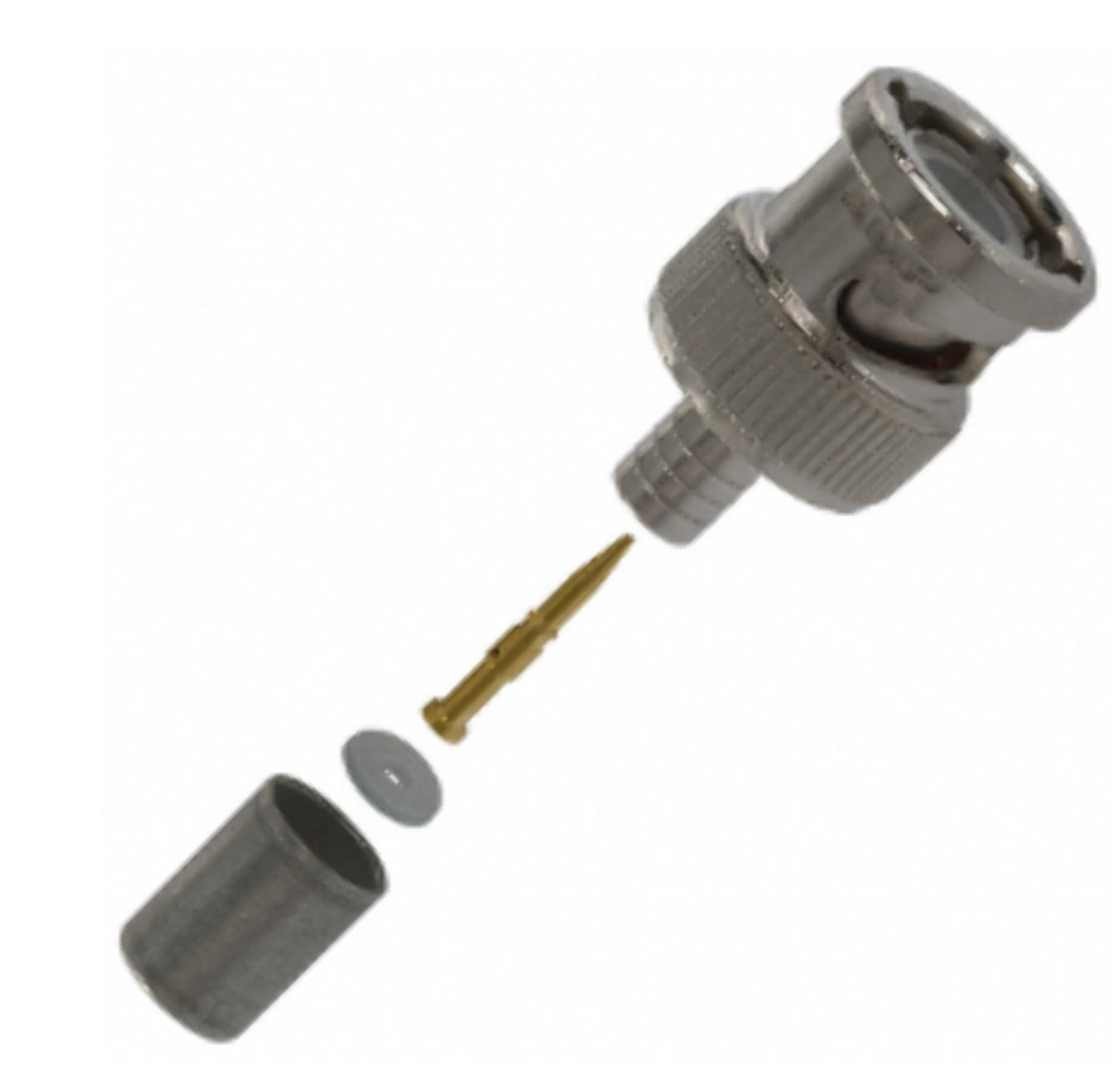 227079-7 BNC Connector Plug, Male Pin 50 Ohms Free Hanging (In-Line ...