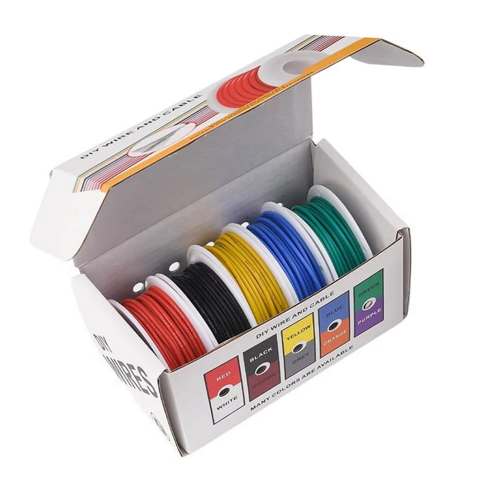 22AWG Electric Wire Flexible Silicone Wires 22 Gauge Stranded Tinned ...