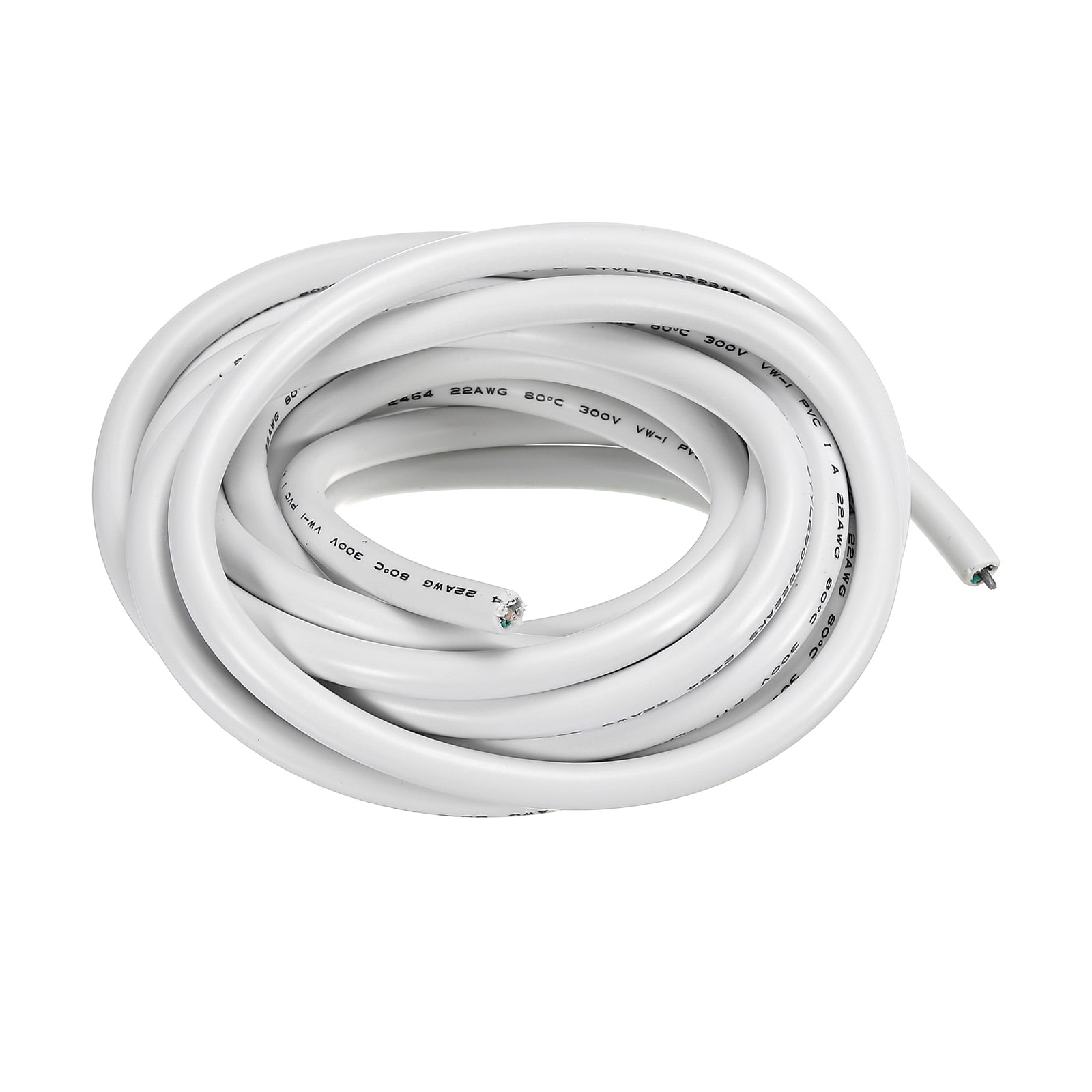 22AWG Electrical Wire 6 Conductors Tinned Copper 9.8Ft Low Voltage PVC ...