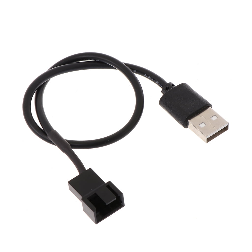 22AWG USB2.0 to 3-Pin / 4-Pin Fan , PC Fan Power Extension Cable ...