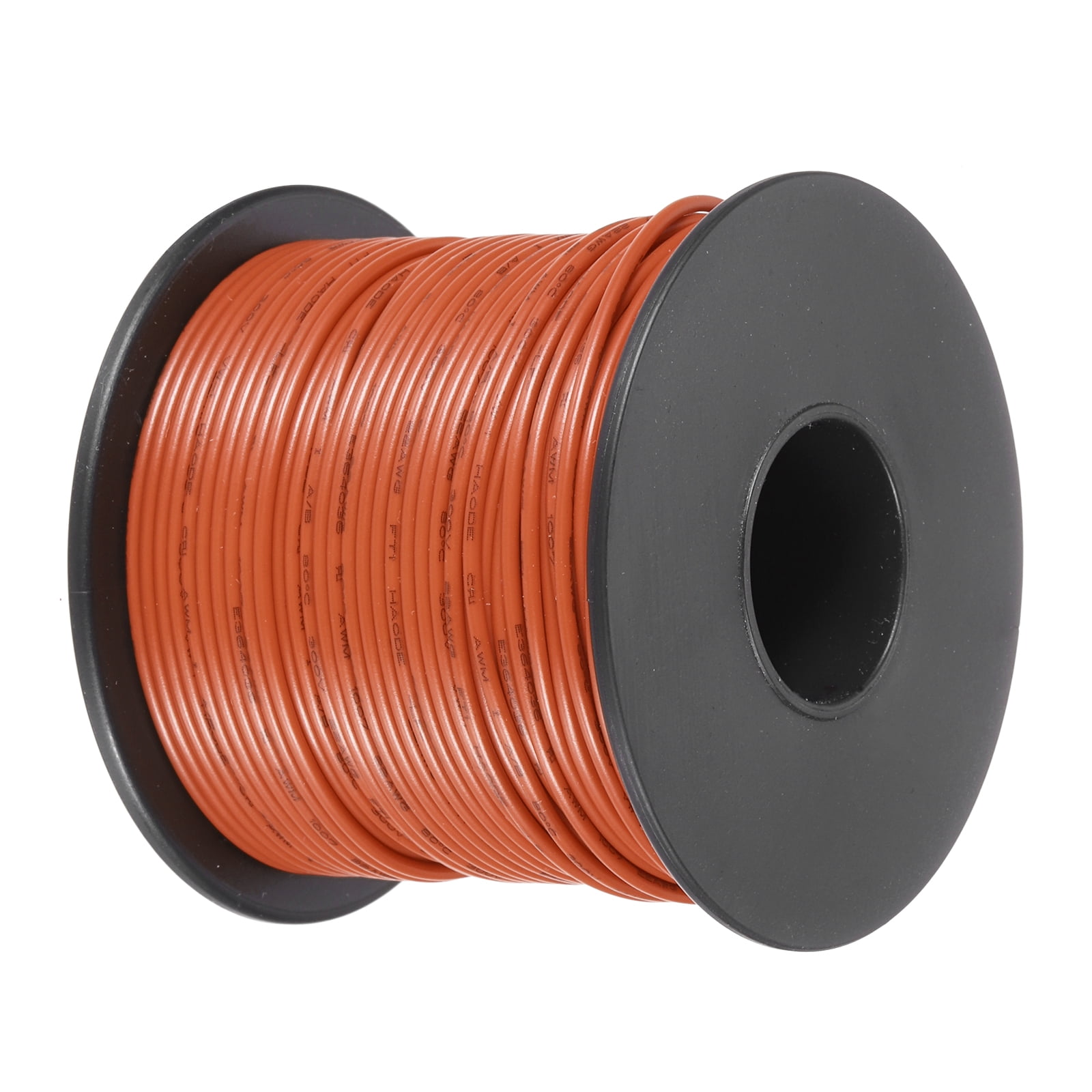 Uxcell 22AWG Stranded Hookup Wire 50m/164ft Orange Electrical UL1007 ...