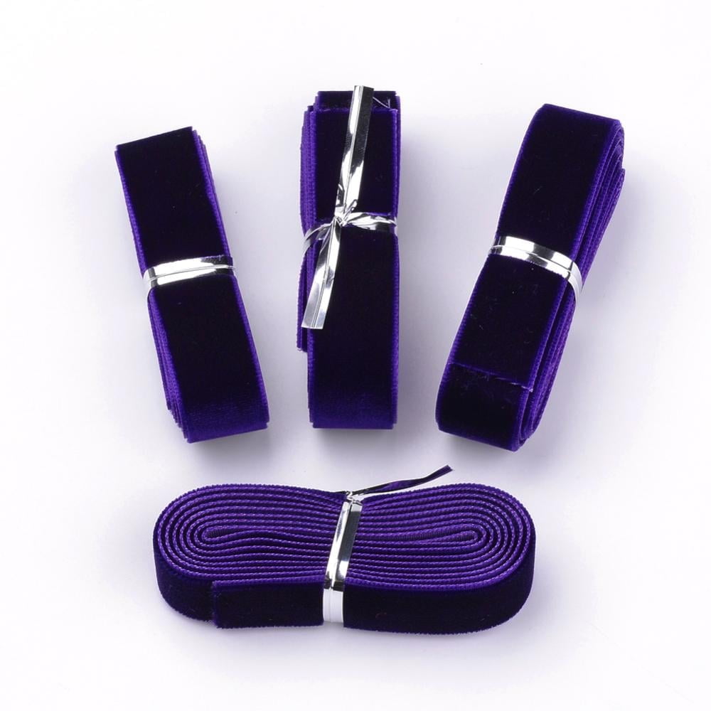 22Bundle 5/8 inch Single Face Velvet Ribbon Indigo 5/8 inch(16mm) about ...