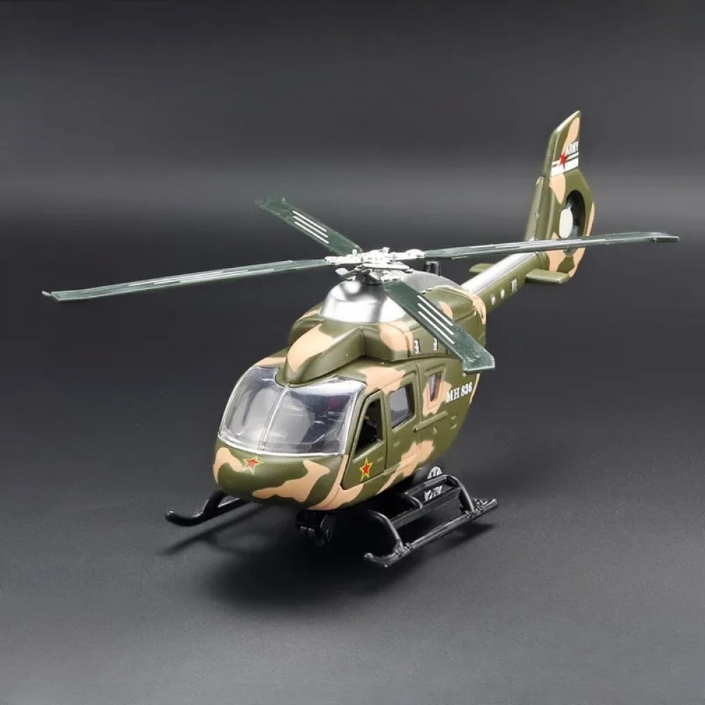 22CM General Patton Commander Helicopter Model Toy Car Alloy Diecast ...