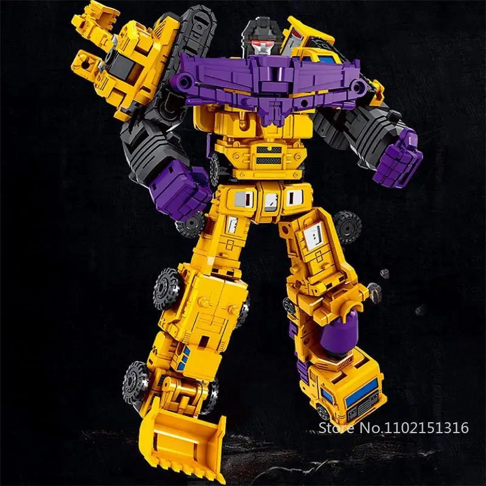 22CM Transformation Robot Car 6 in 1 Defender Devastator Toy Action Figure ABS Plastic Vehicle ...