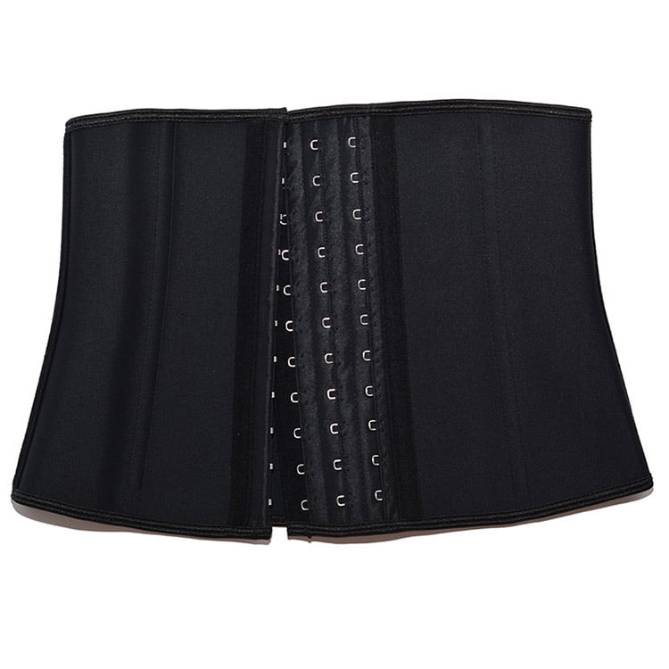 22Cm/24Cm Short 3 Layers Latex Waist Trainer Corset 9 Steel Bones ...