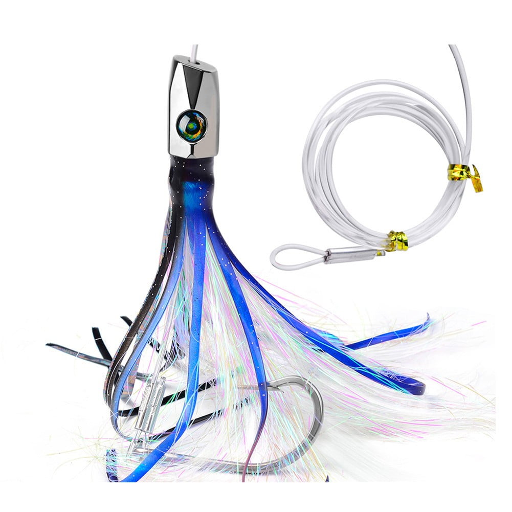 22Cm/85G Trolling Bait Octopus Soft Lure Sea Fishing Boat Fishing Bait ...