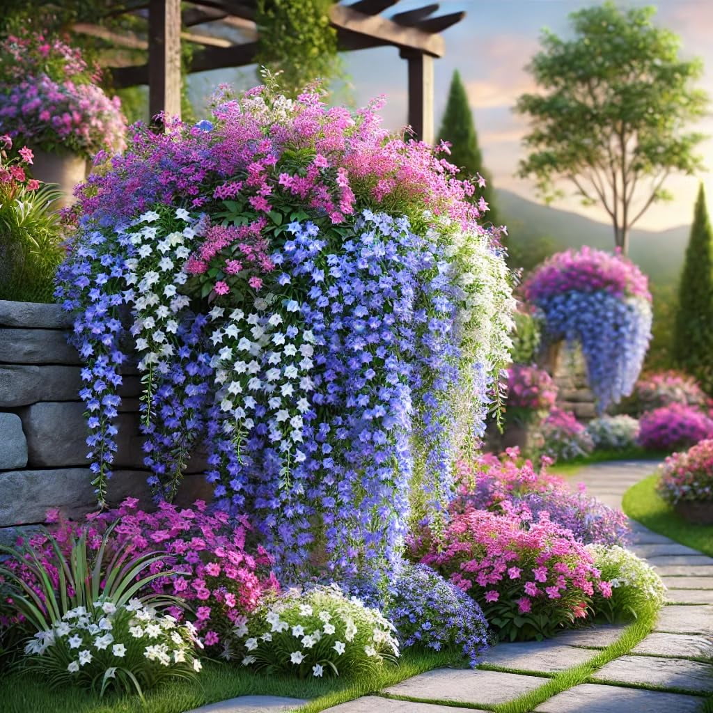 22Day Seeds: Seeds Lobelia Ampelous Mix/Annual MVR1 Flowers - Walmart.com