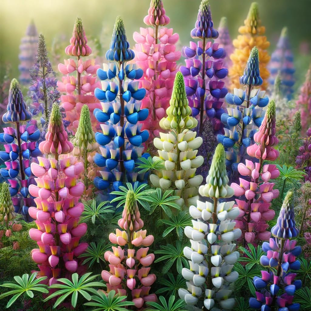22Day Seeds: Seeds Lupin Dwarf Mix/Perennial NSD3 Flowers - Walmart.com