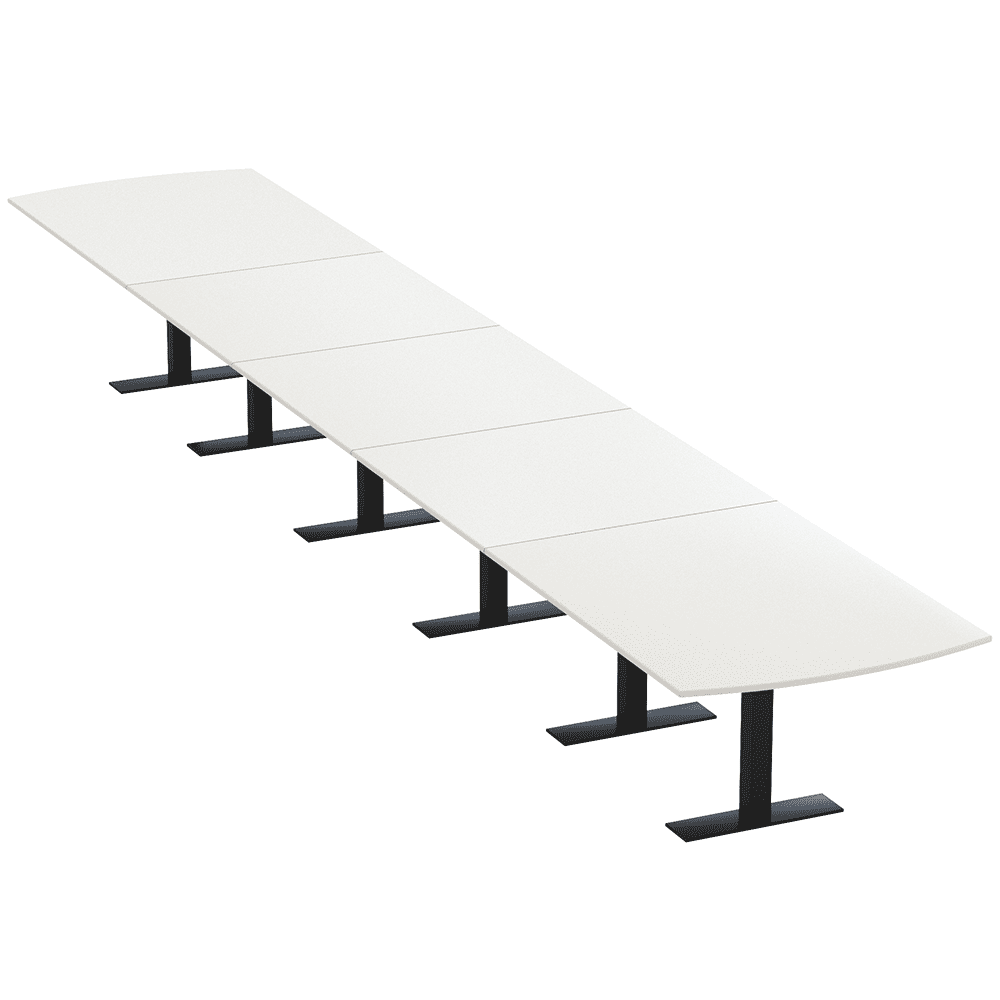 22Ft Arc Rectangle Modular Conference Table Electric Modules T-Bases ...