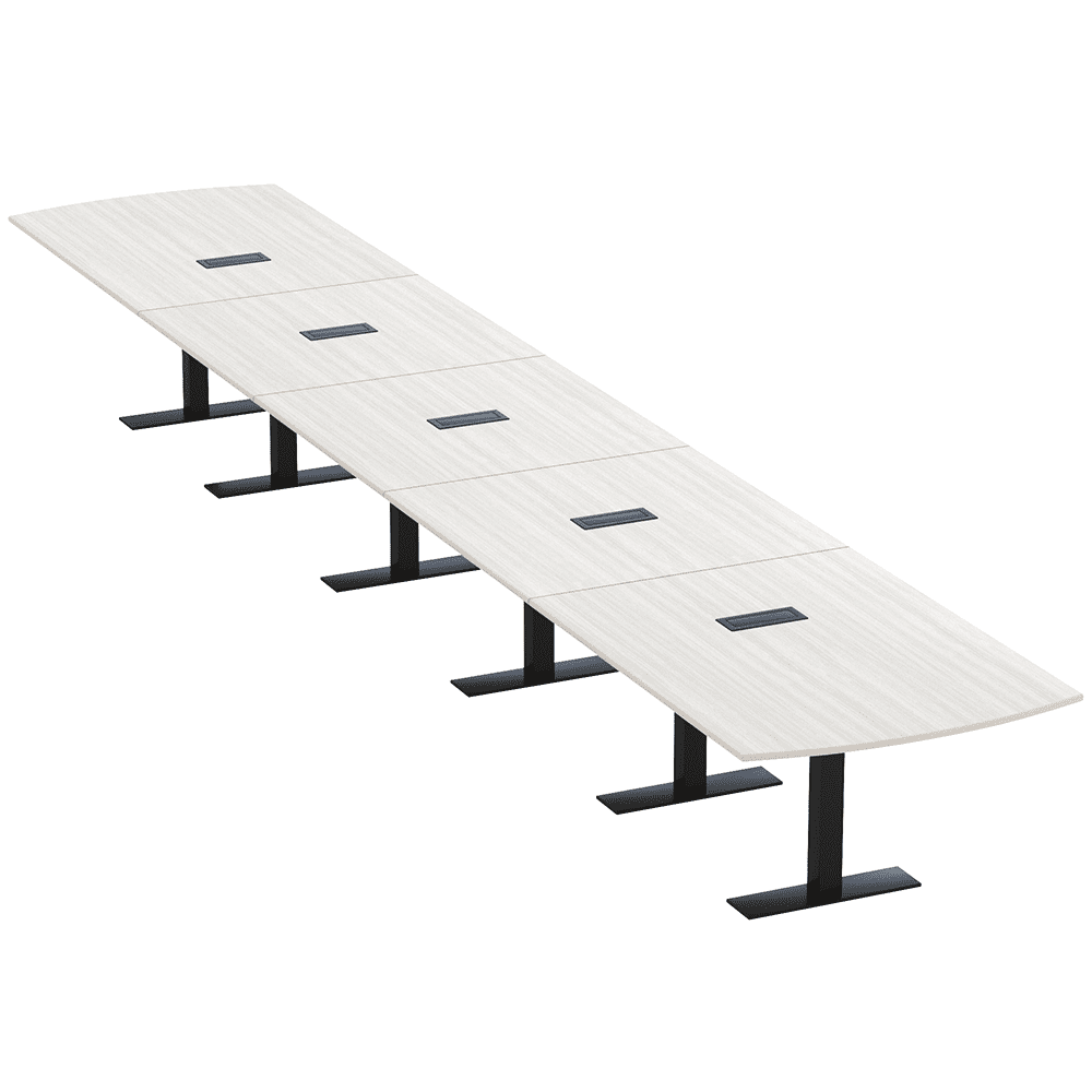 22Ft Arc Rectangle Modular Conference Table Electric Modules T-Bases ...
