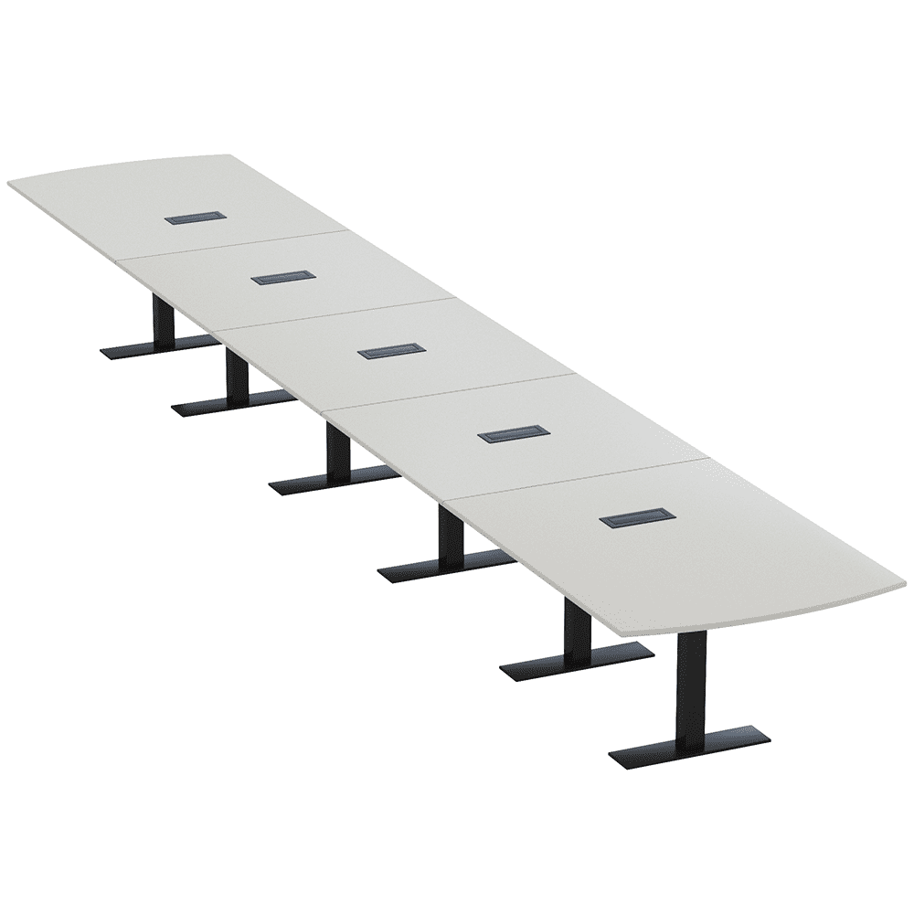 22Ft Arc Rectangle Modular Conference Table Electric Modules T-Bases ...