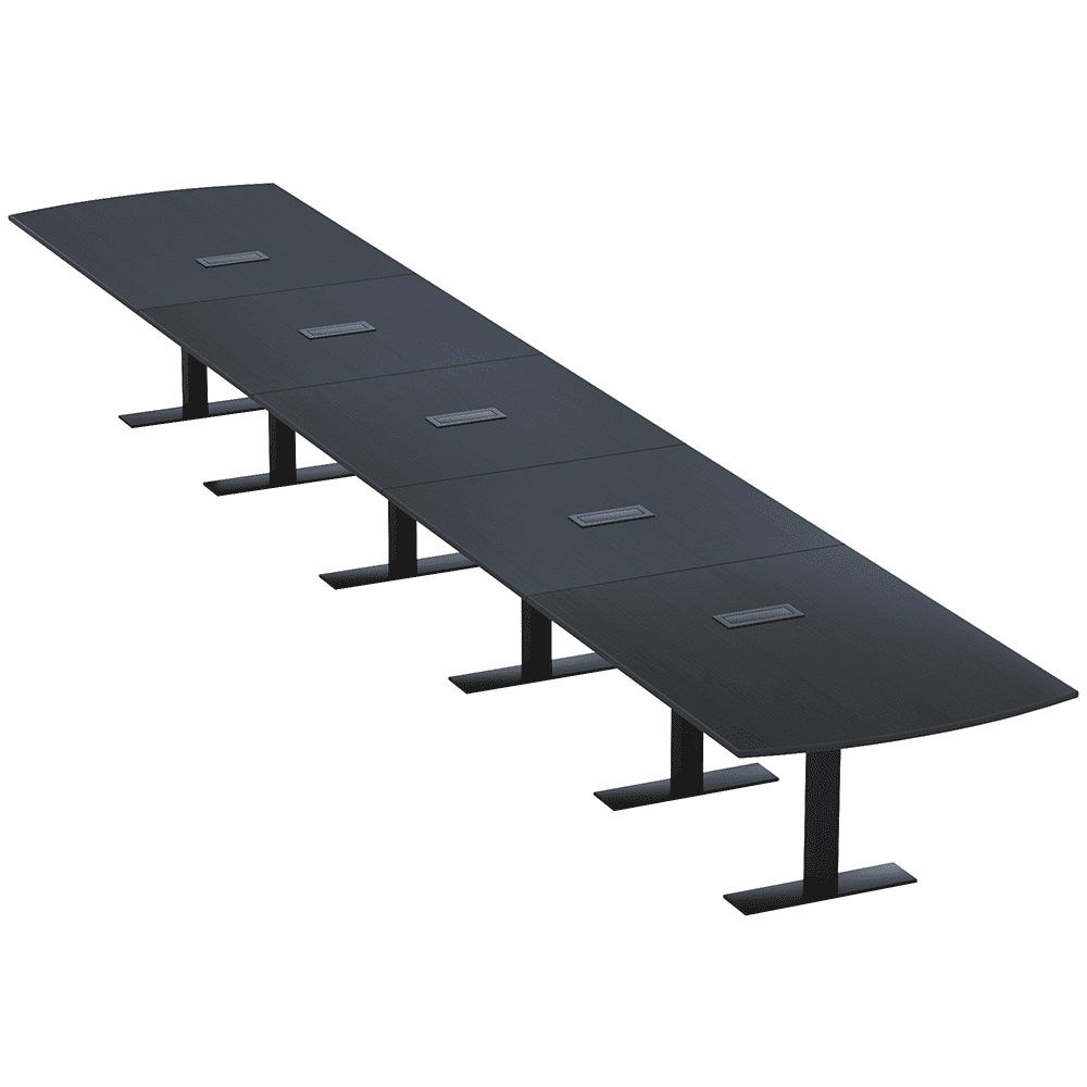 22Ft Arc Rectangle Modular Conference Table Electric Modules T-Bases ...