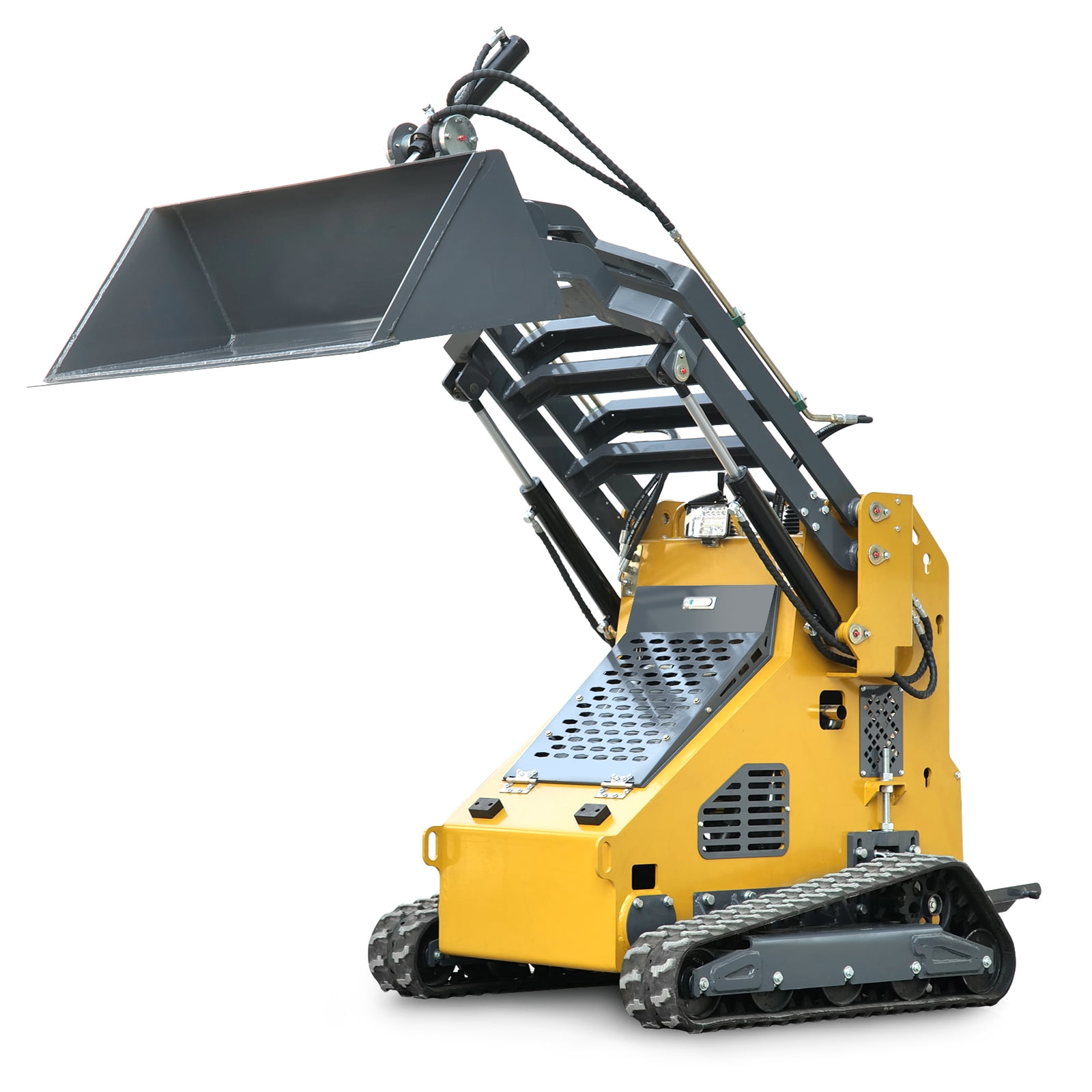 22HP Mini Skid Steer Loader Dual Cylinder GAS Engine Automatic Bucket ...