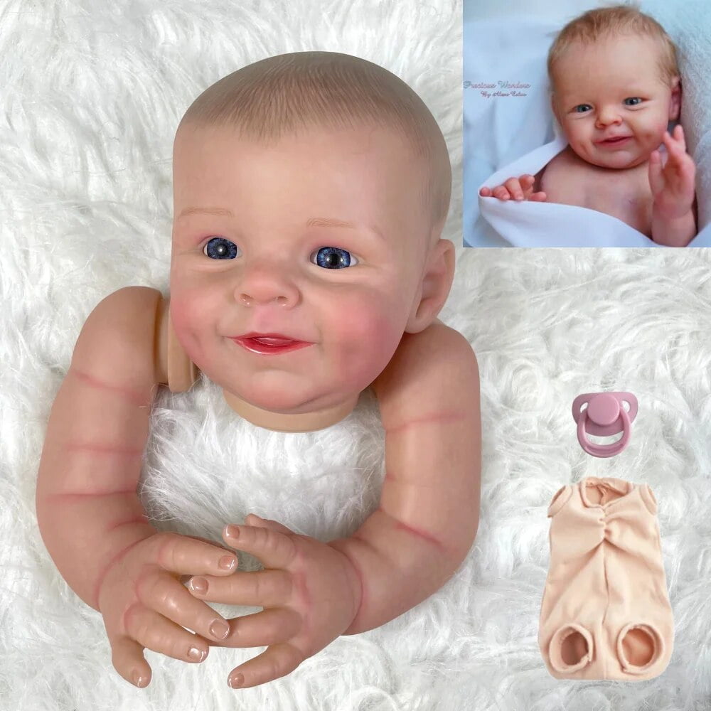 22Inch Reborn Doll Kit Shaya Unpainted Unfinished Doll Parts Lifelike ...