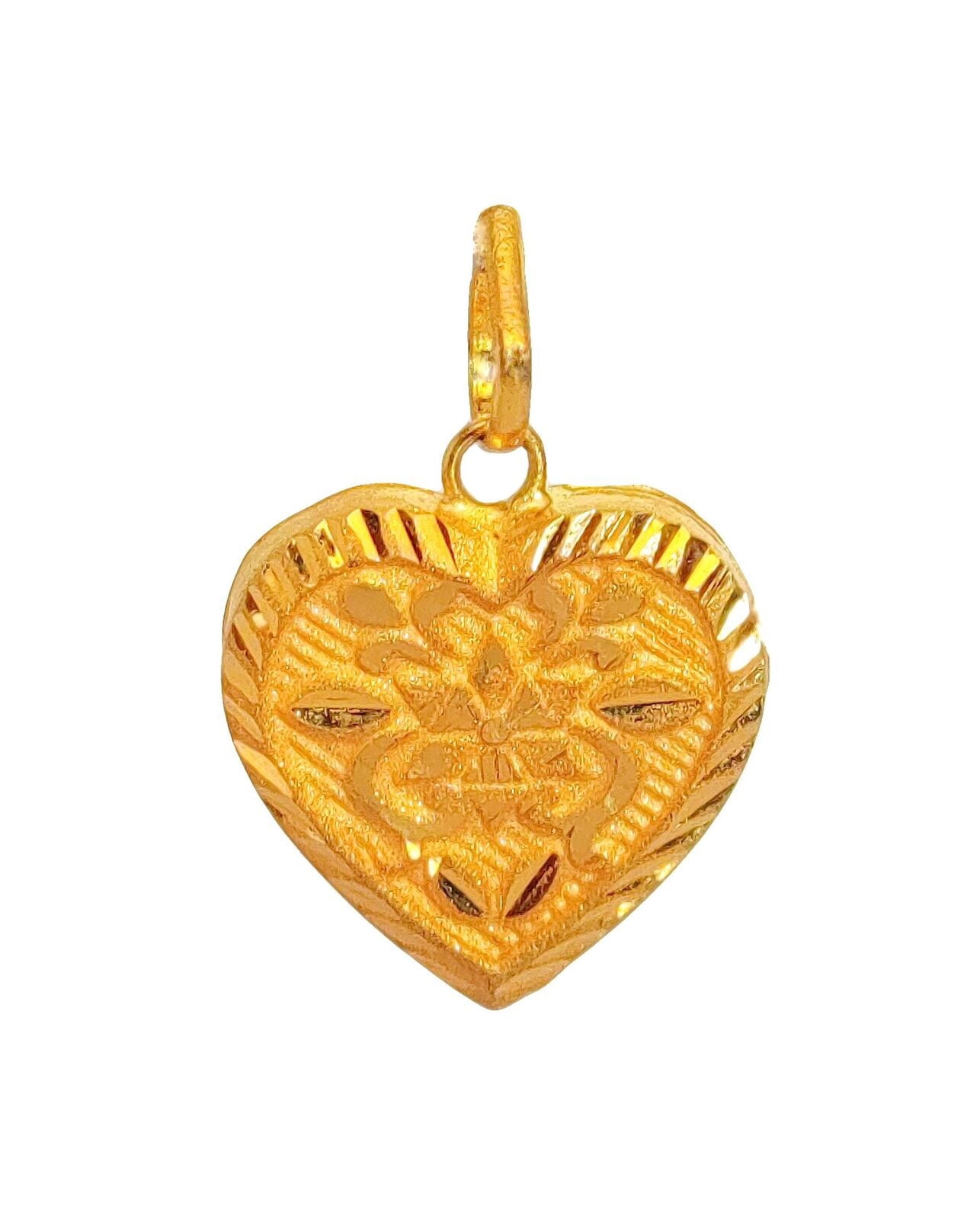 22K/18K Real Certified Fine Yellow Gold Supreme Womens Pendant ...