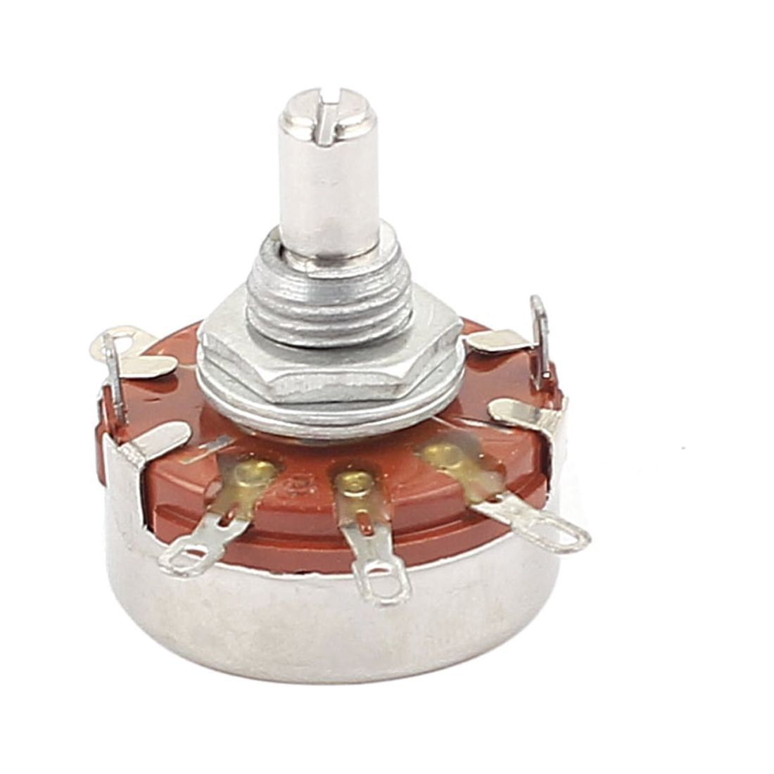 22K Ohm 2W Single Round Shaft Linear Taper Carbon Potentiometer - Walmart.com