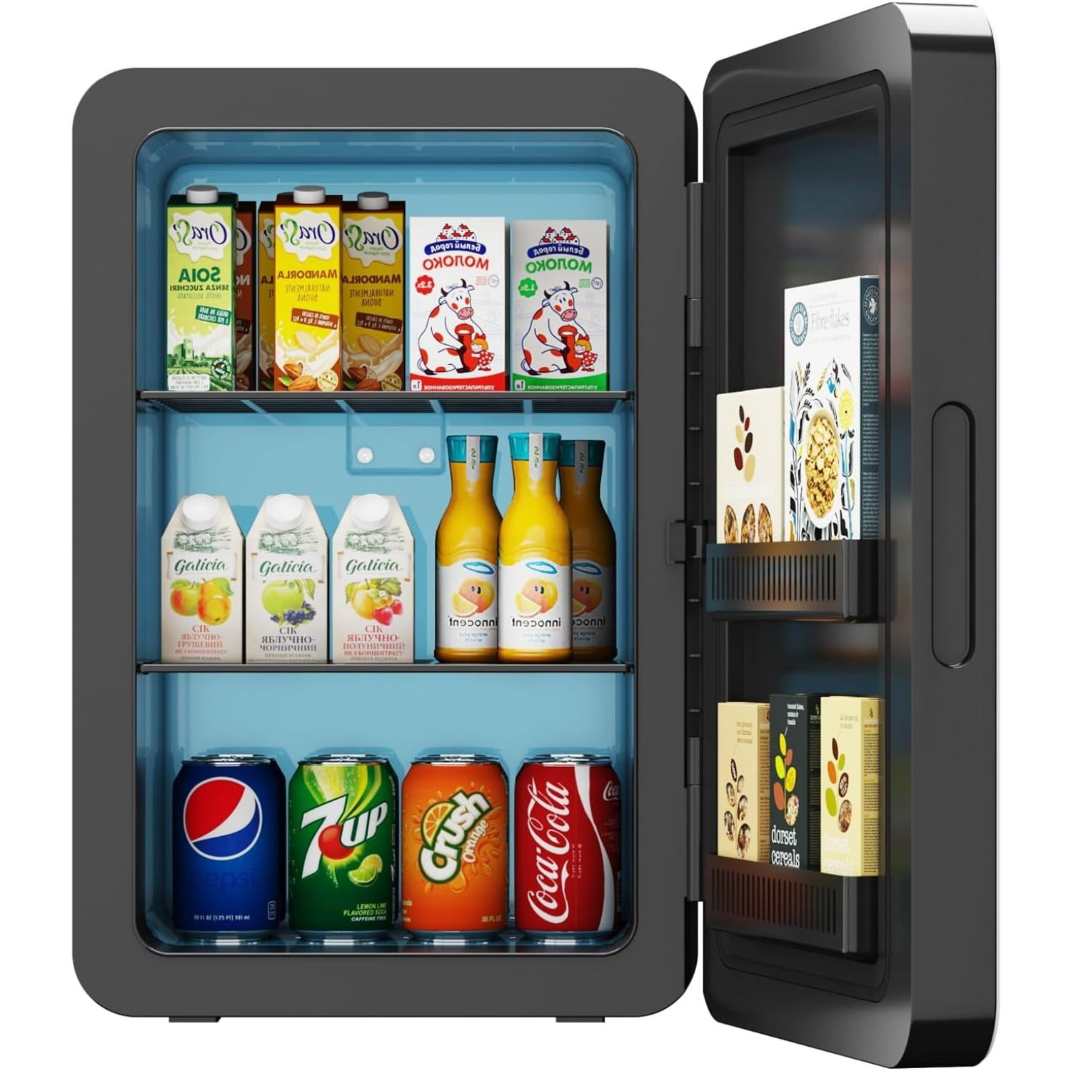 22L/30Cans Mini Fridge for Bedroom, 12v DC Portable Cooler & Warmer ...