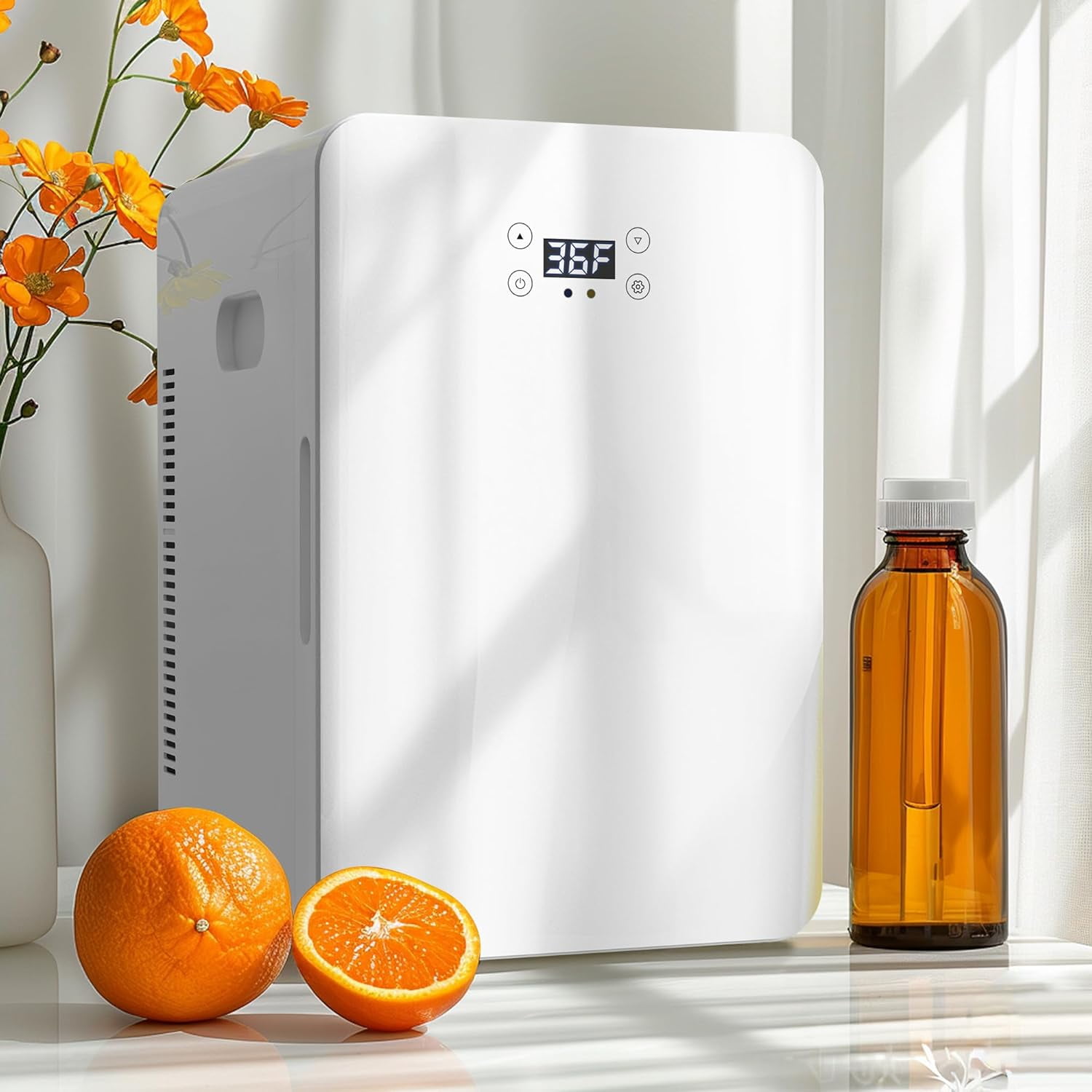 22L/30Cans Mini Fridge for Bedroom, 12v DC Portable Cooler & Warmer ...