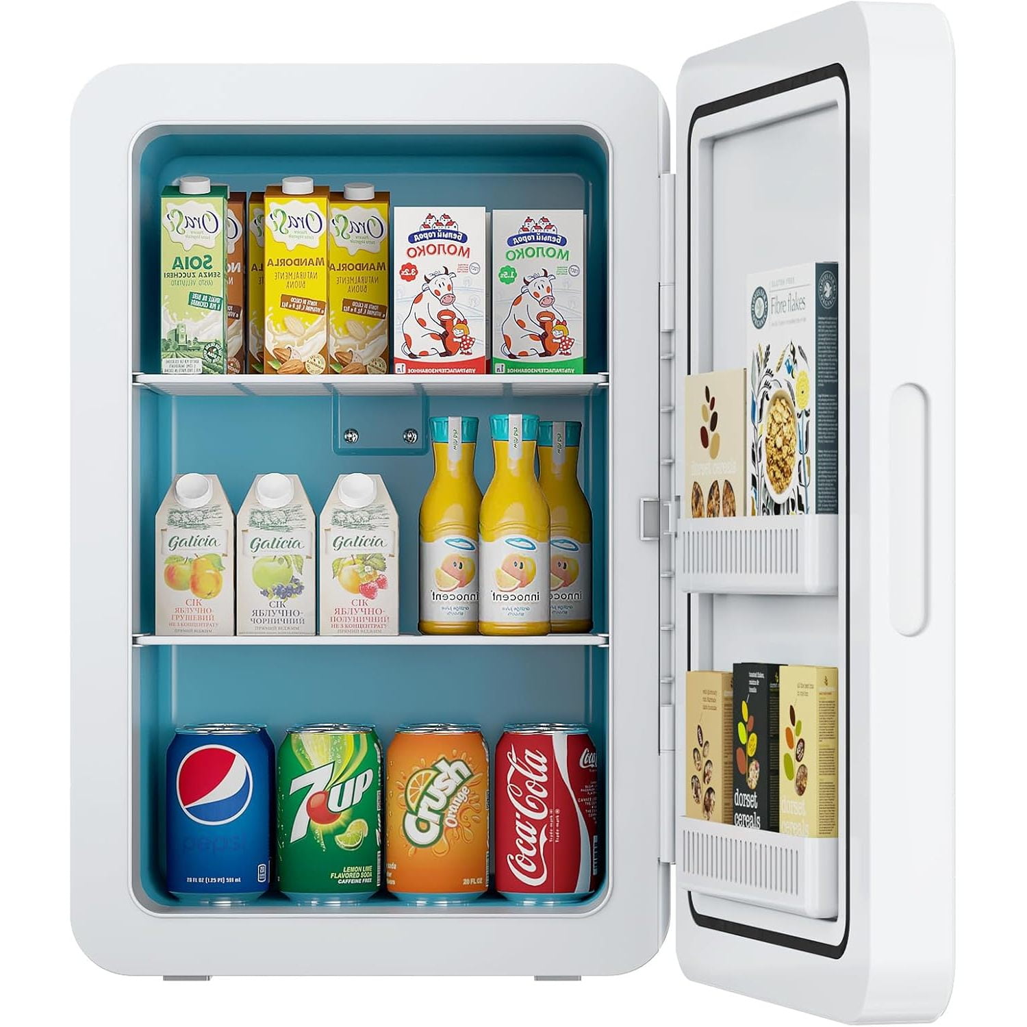 22L/30Cans Mini Fridge for Bedroom, 12v DC Portable Cooler & Warmer ...