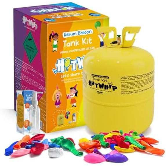22L Helium Tank Up To 100 Latex Balloons with Filling Valve, Helium ...