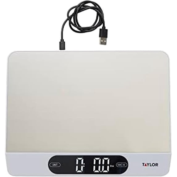 22LB High Capacity Kitchen Food Scale with Stainless Steel Surface ...