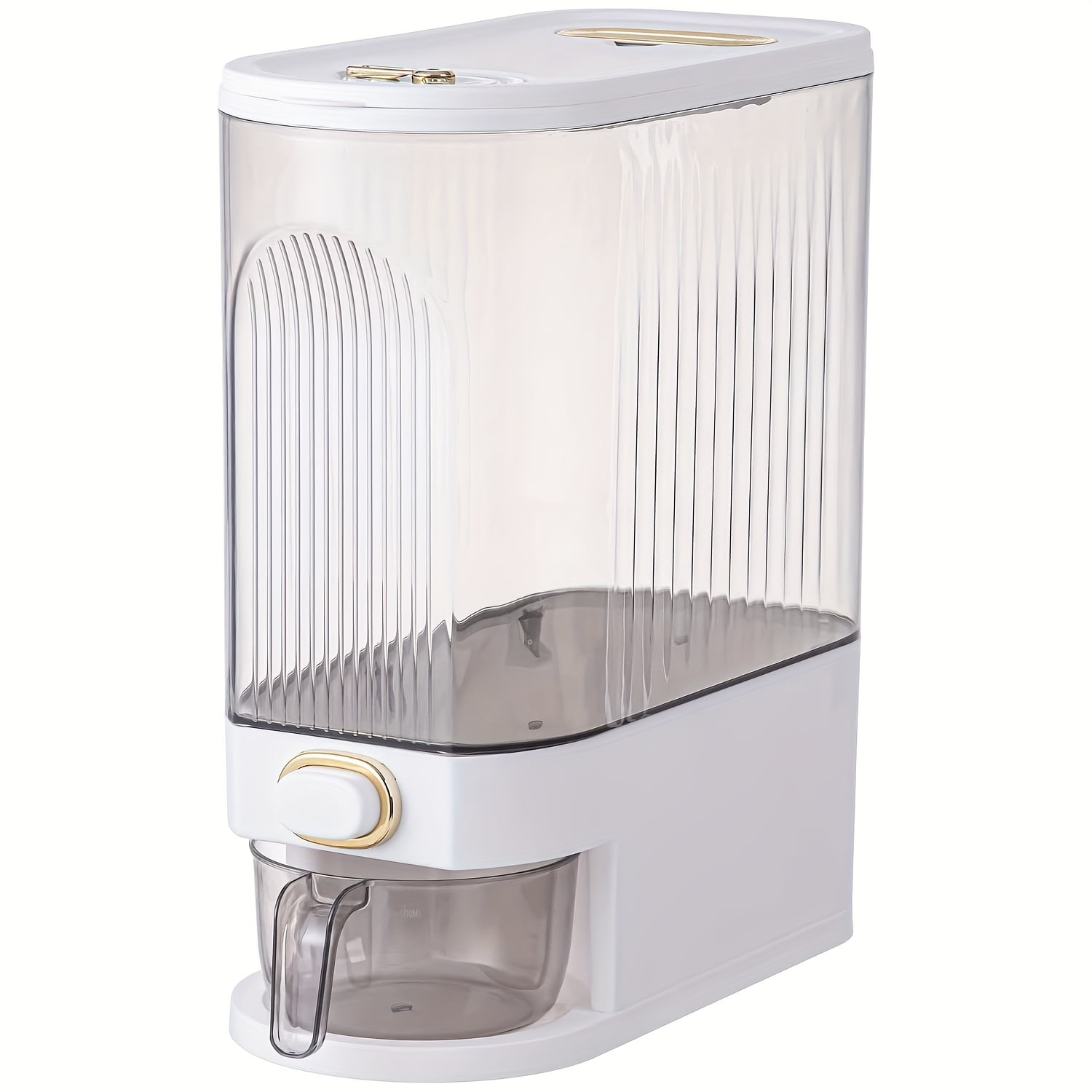 22Lbs Large Rice & Cereal Dispenser | With Measuring Cup & Time Dial ...