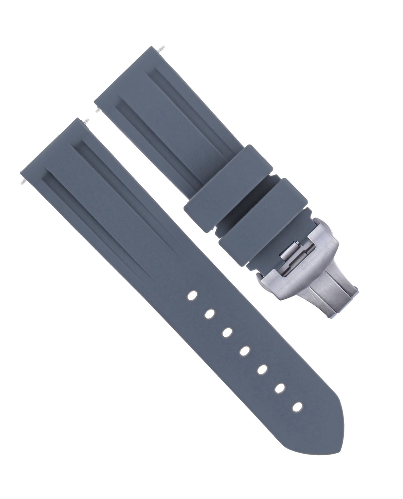 22MM PAM RUBBER DIVER WATCH BAND FOR 40MM PANERAI DEPLOYMENT BUCKLE ...