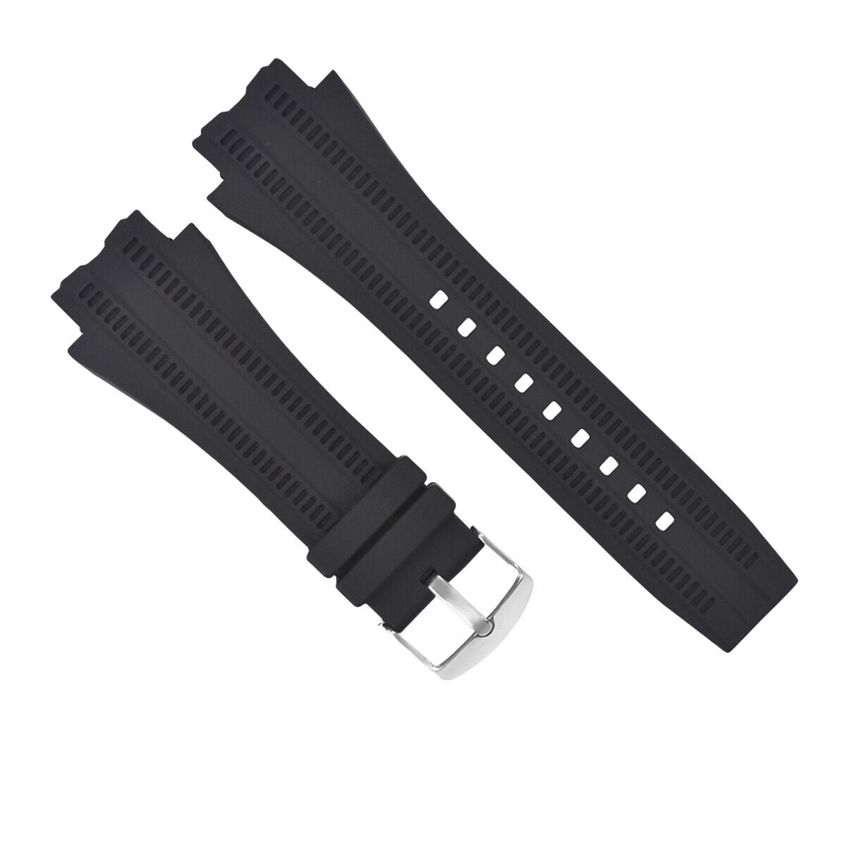 22MM RUBBER DIVER WATCH STRAP BAND FOR PORSCHE DIVER P6620 WATCH BLACK ...