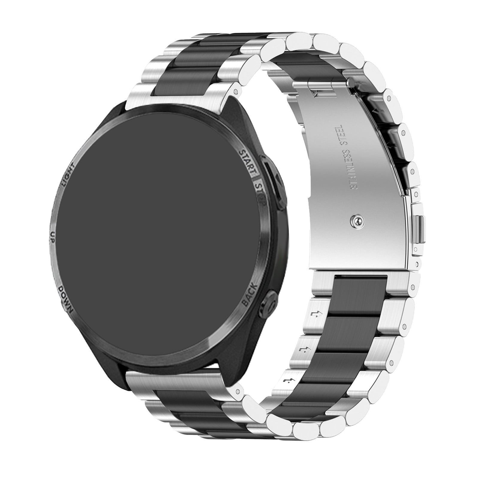 【22Mm】Multipurpose Stainless Steel 3 Whoop Live Watch Link Timepiece ...