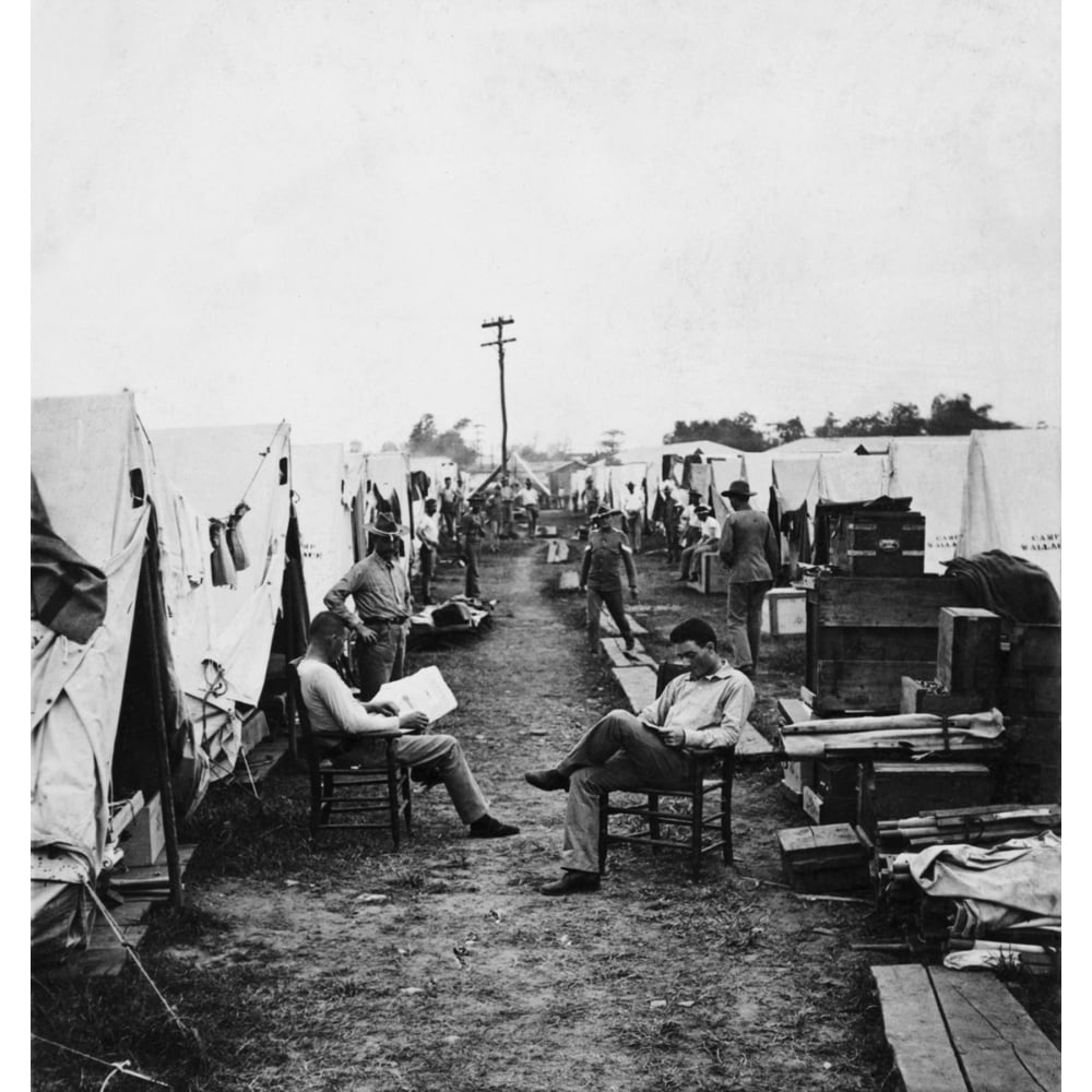 22Nd Us Infantry At Camp Wallace History (18 x 24) - Walmart.com