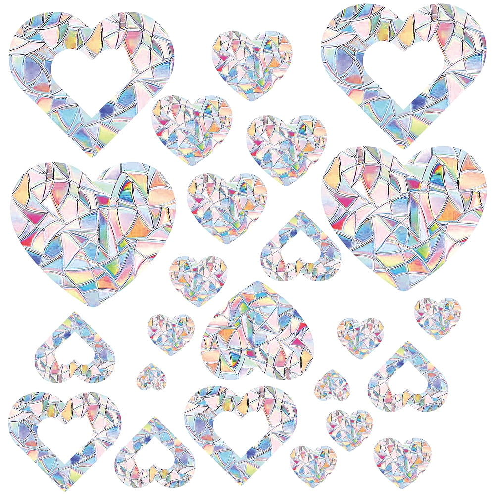 22PCS Birds Window Clings Anti Collision Rainbow Window Glass Alert ...
