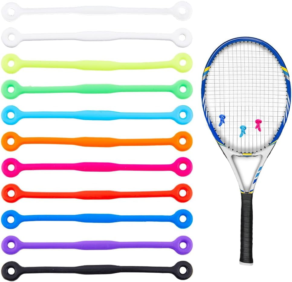 22Pcs 11 Colors Silicone Tennis Racquet Vibration Dampener Racket Shock ...