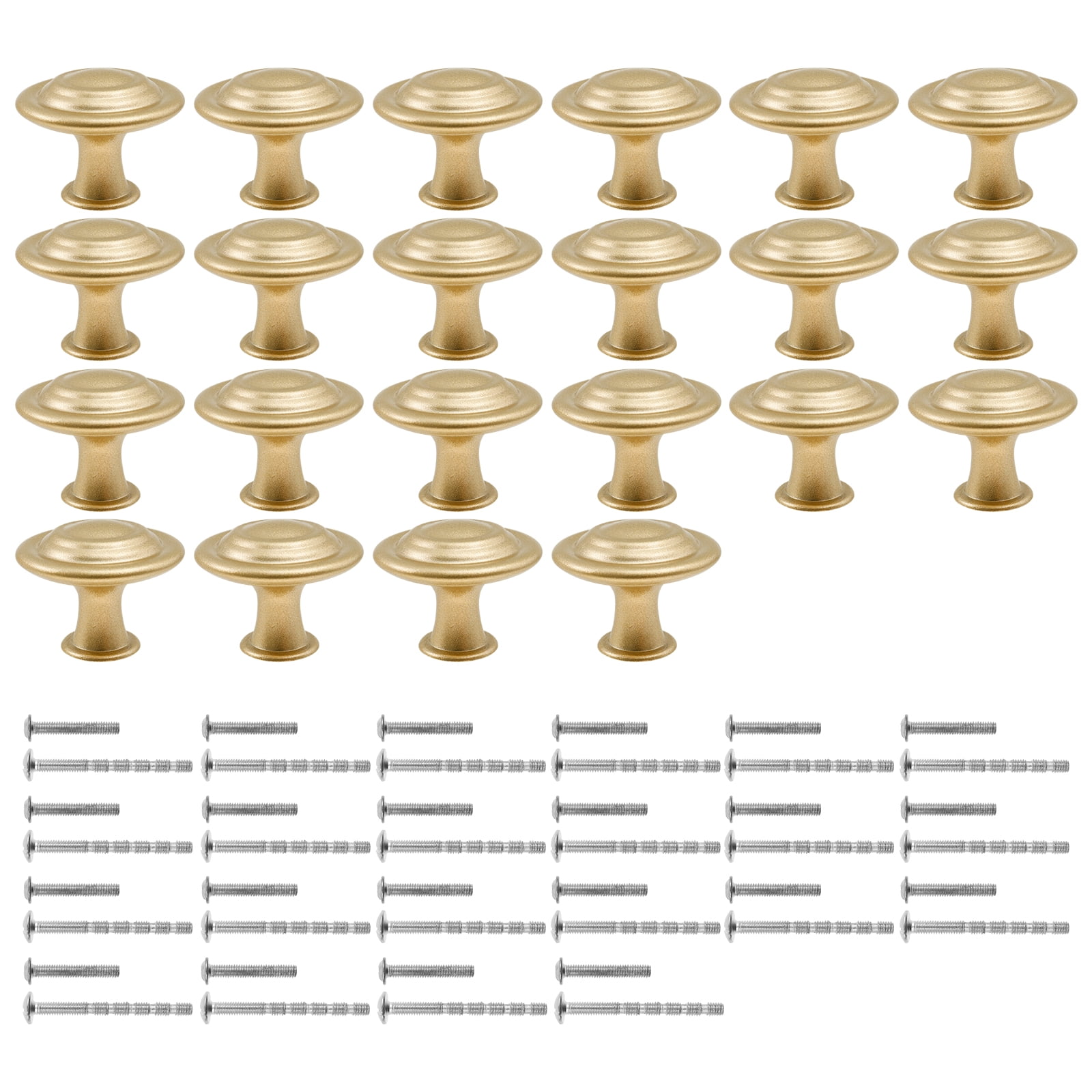 22Pcs Cabinet Door Knob Round Drawer Knobs Elegant Closet Door Knobs Dresser Hardware Knobs ...