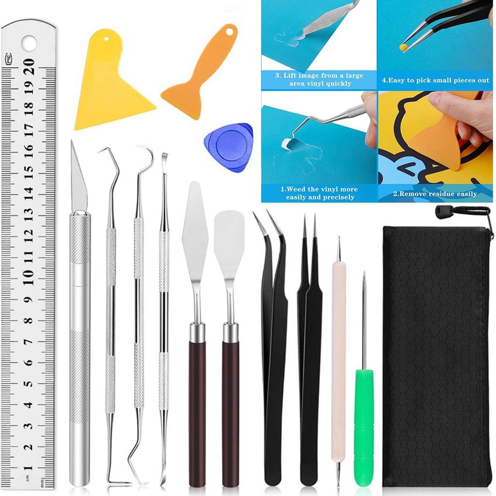 22Pcs Craft Vinyl Weeding Tools Set Basic Vinyl Tool for Cricut ...