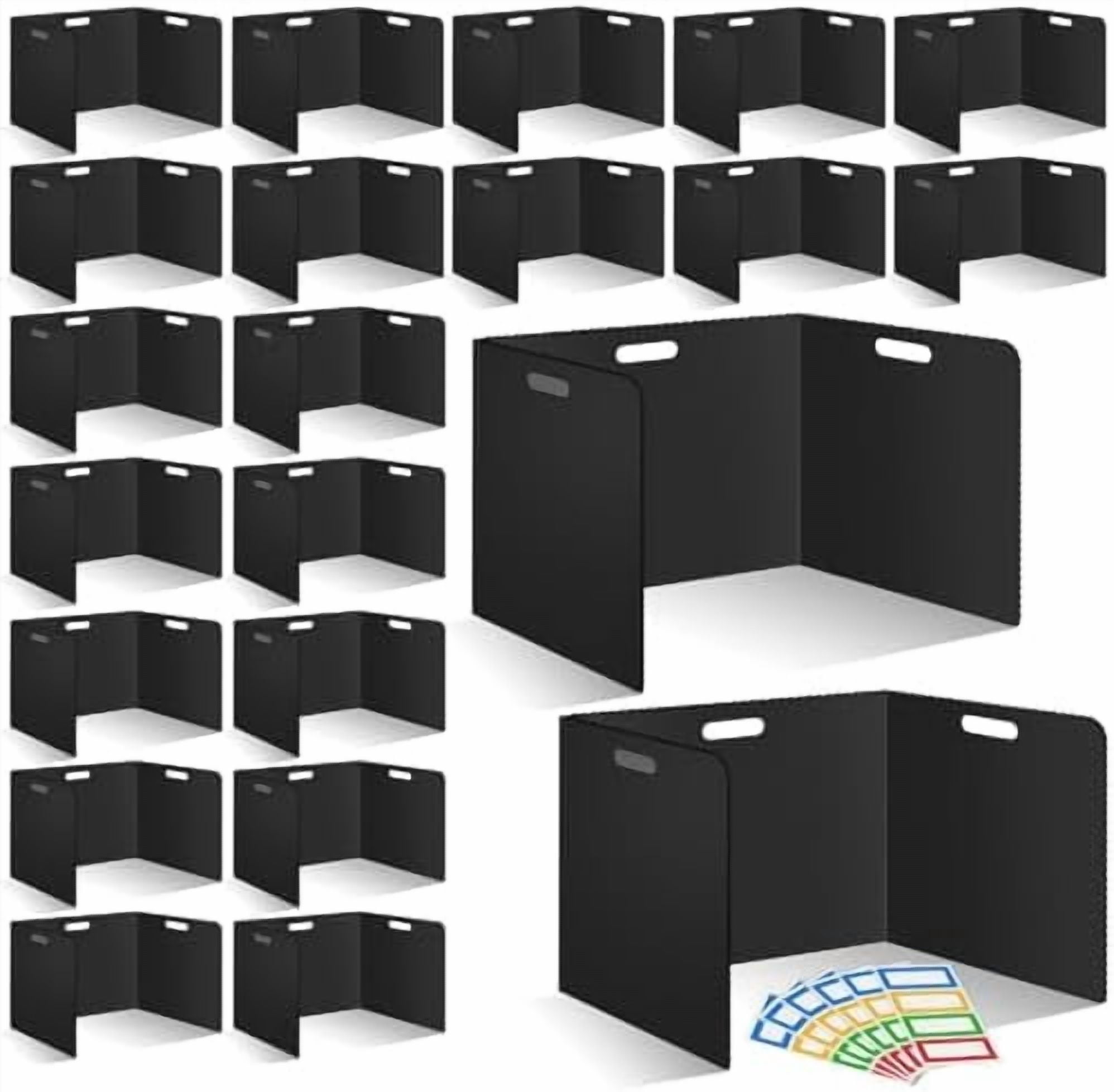 22Pcs Desk Dividers for Students Plastic Waterproof Privacy Folders ...