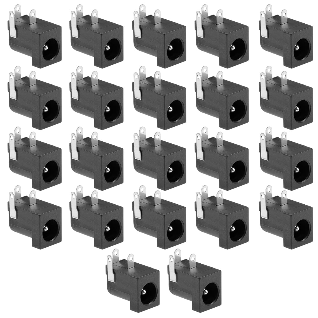 22Pcs PCB Mount DC005 5.5mm x 2.1mm 3 Pin Audio Video DC Power ...