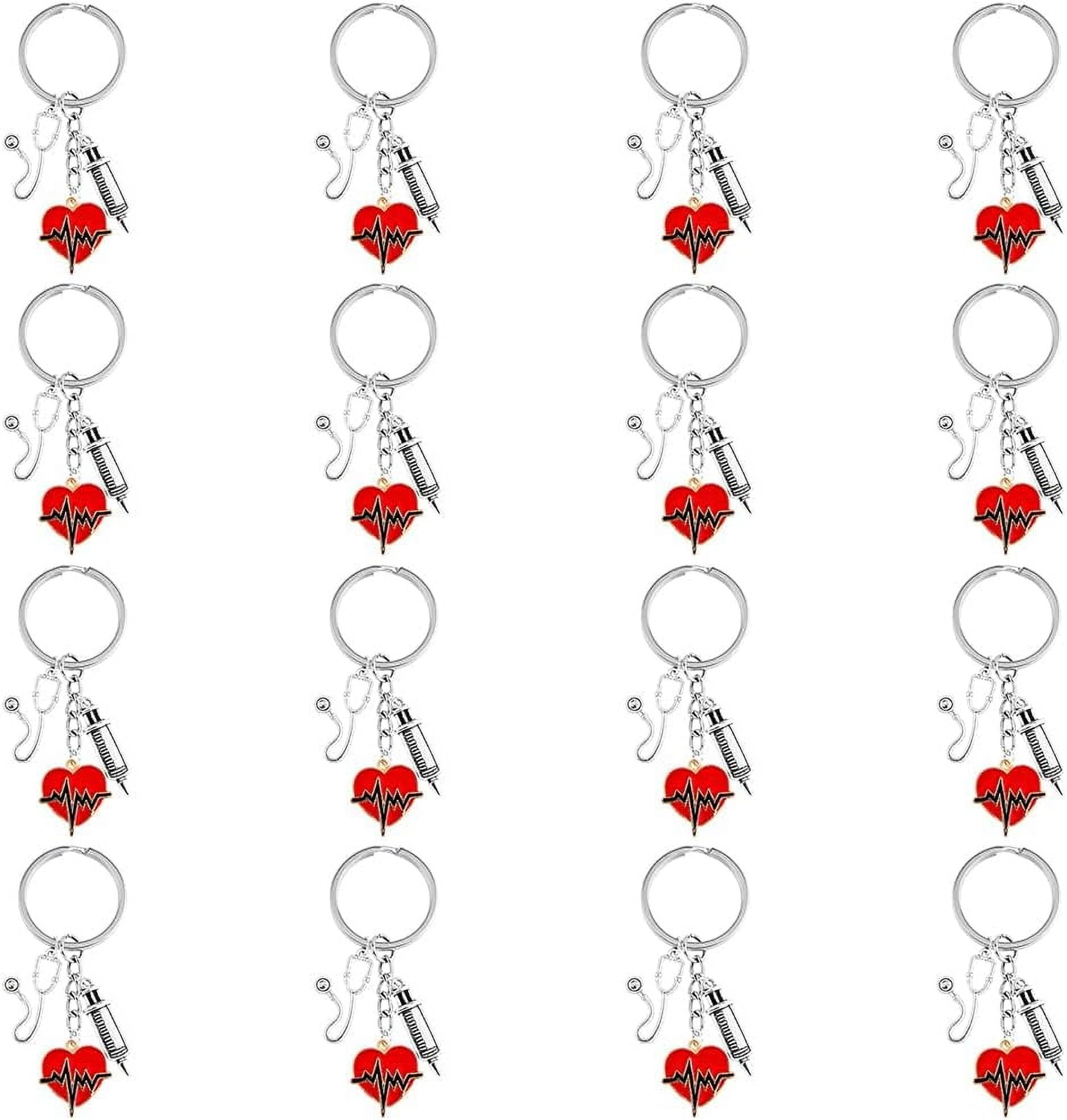 22Pcs Physicians Assistant Keychain Alloy Keyring Nurse Keychain with ...