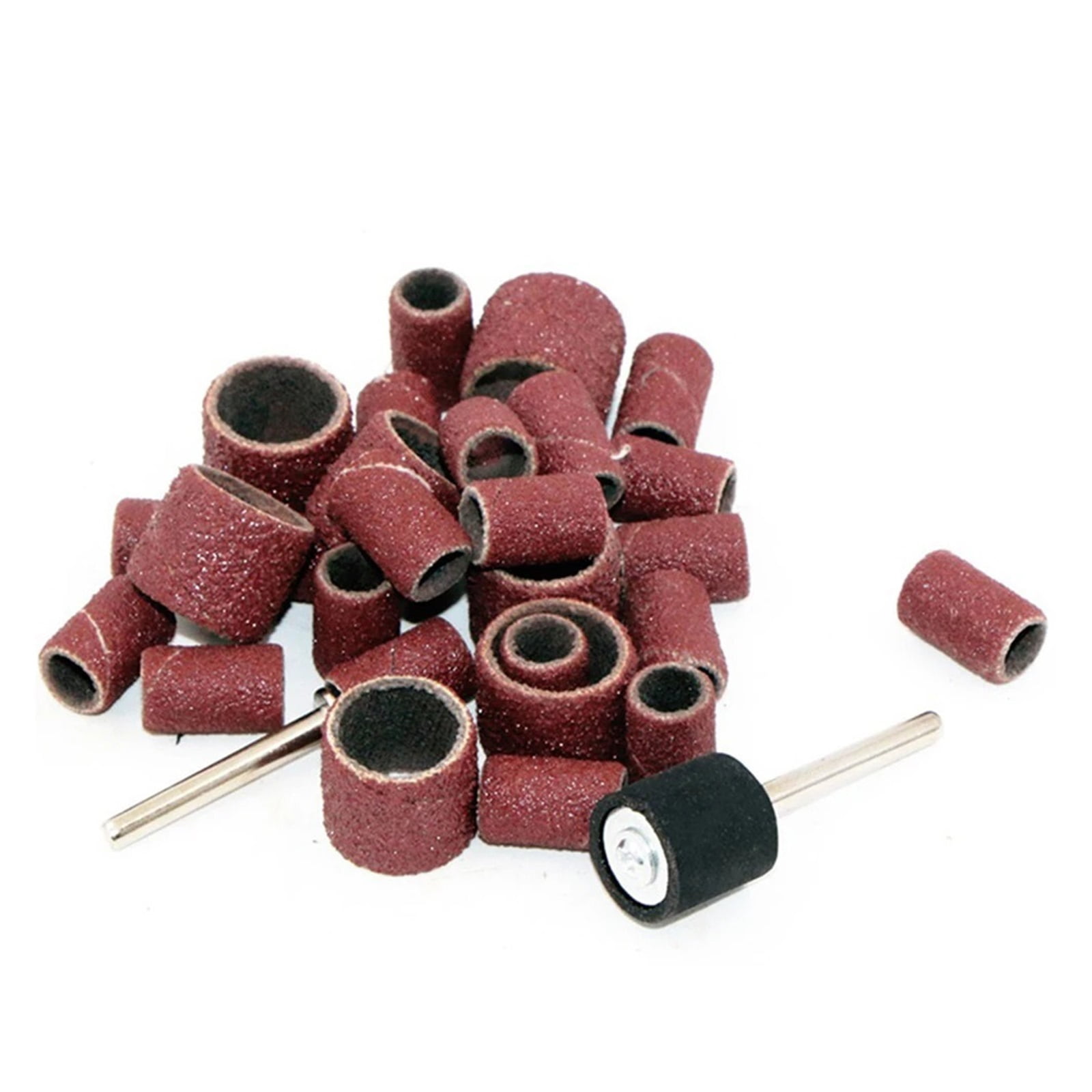 22Pcs Sanding Ring With Rod Abrasive Rotary Tool Kit Sanding Drum Grinding Head Electric Drill ...