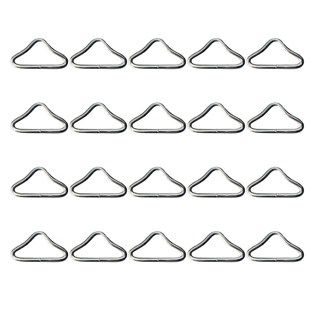 22Pcs Trampoline Triangle Buckles Metal Triangle Rings V-shaped ...