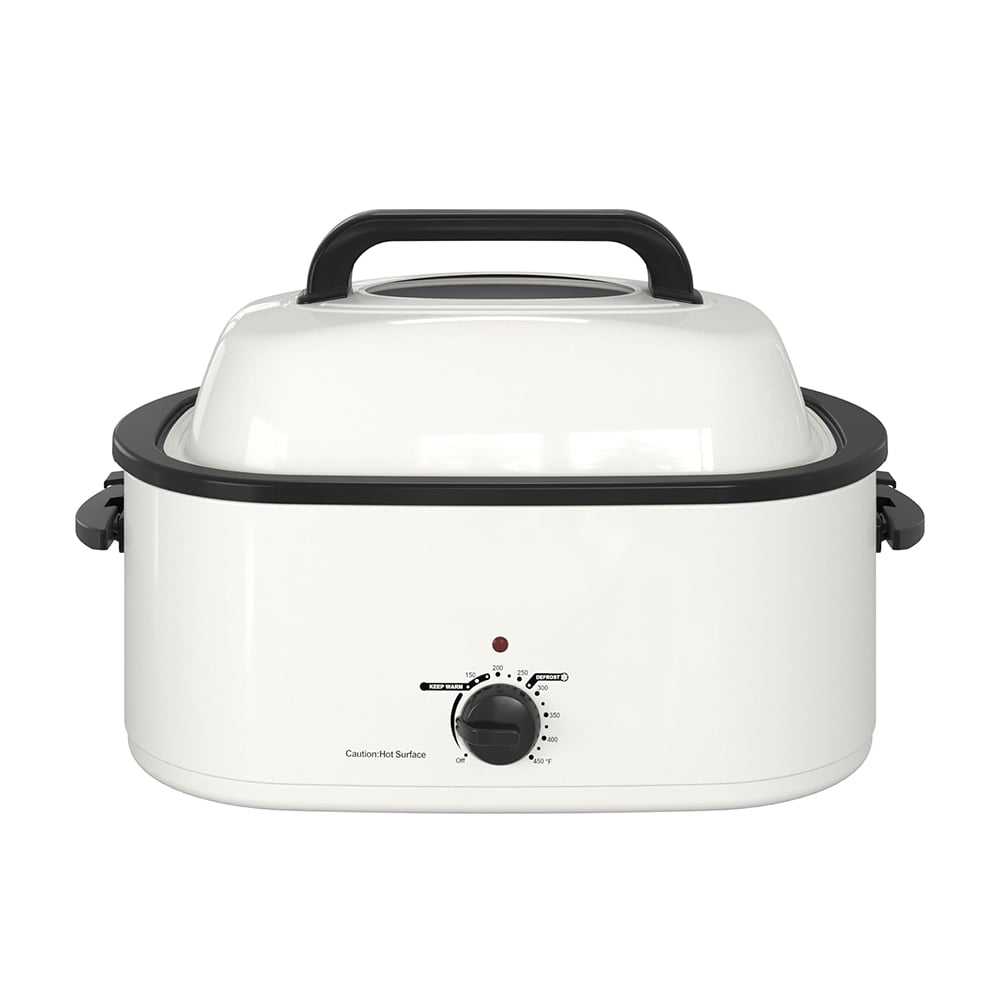 22Qt SS Roaster Oven w/ Self-Basting Lid, 1450W, Cool-Touch Handles ...