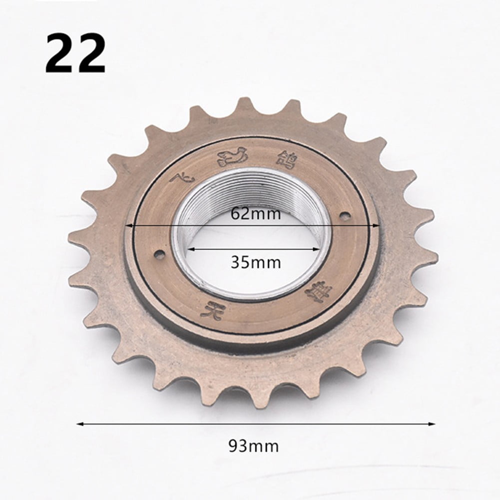 22T 35mm 1/2\" x 1/8\" Freewheel Bicycle Single Speed Cog Sprocket ...