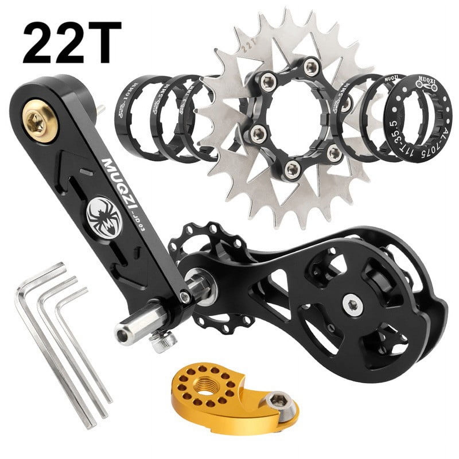 22T-Bike Speed Single Speed Flywheel Chain Stabilizer Chain Drop ...