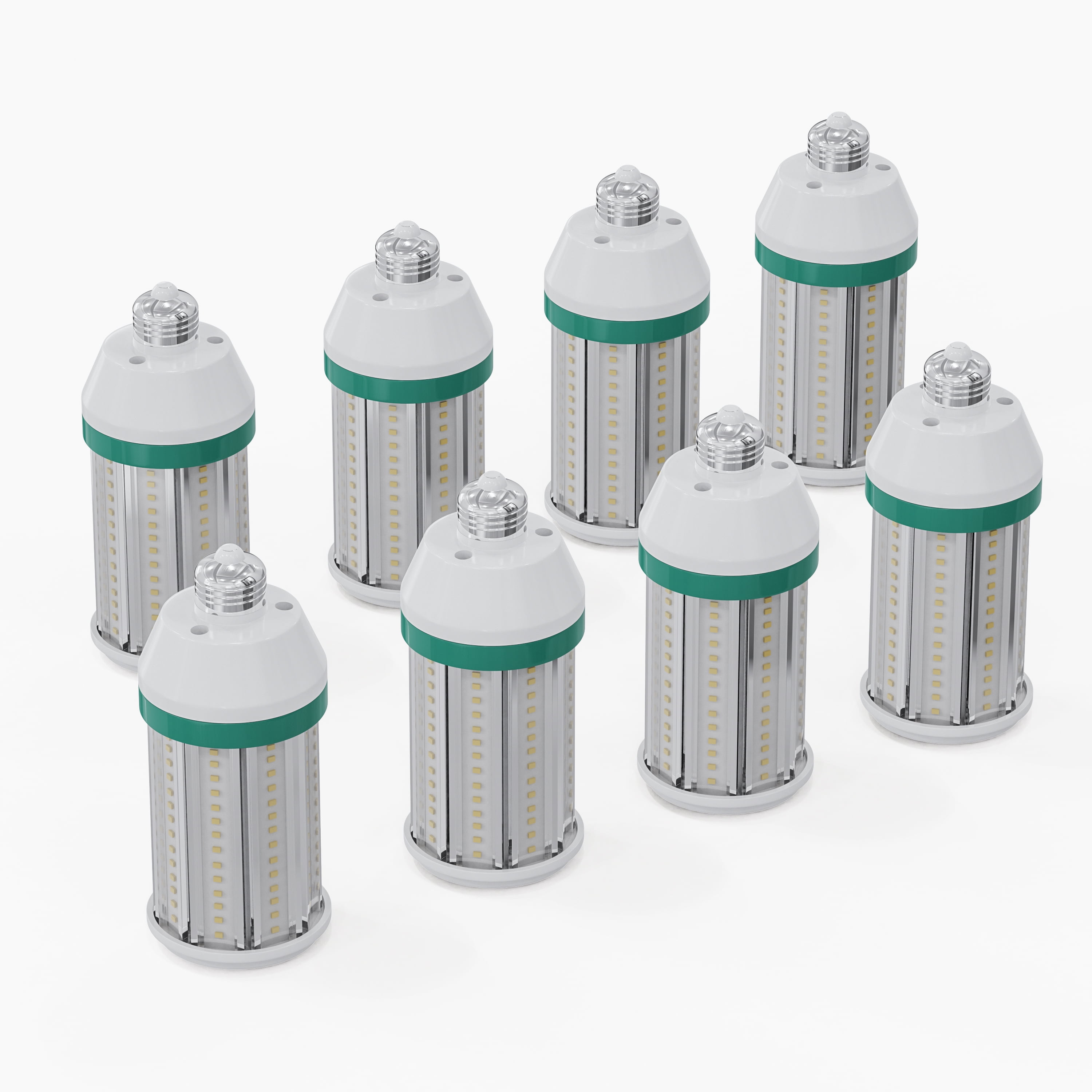 22W LED Corn Light Bulb Pack of 8, Pinegreen Lighting 150W Equivalent ...